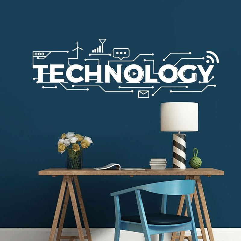 Technology Wall Decal Science Education Vinyl Sticker School Art Design ...