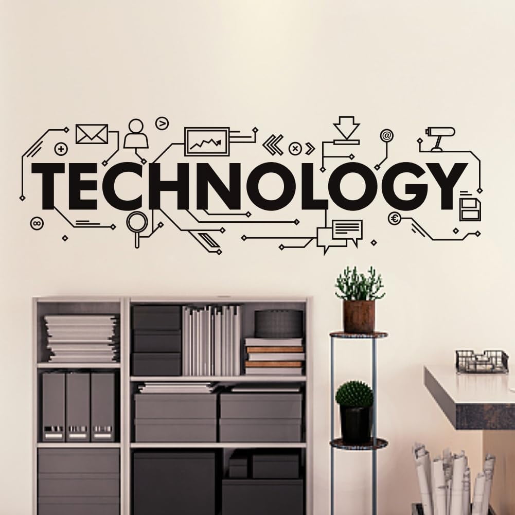 Technology Wall Sticker Science Wall Decals Technology Wall Art ...