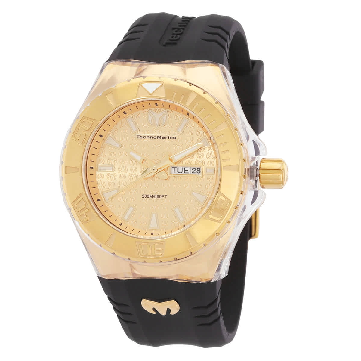 Technomarine TM-122012 Men's Cruise Monogram Gold Tone Dial Watch ...