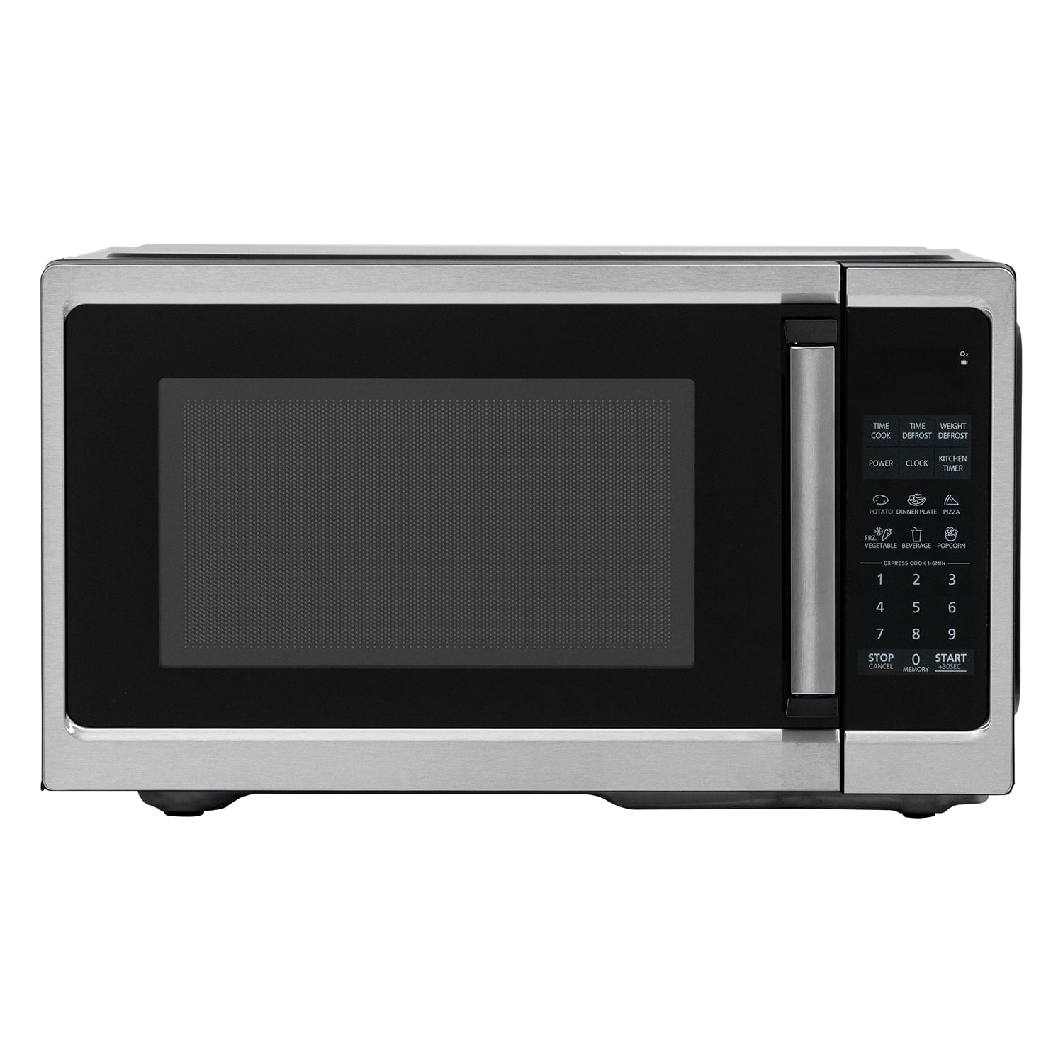 Techomey Countertop 0.9 Cu ft 900W 10 Power Level 6 Auto Menu Memory ...