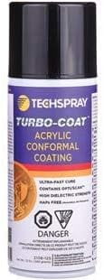 Techspray 2108-12S Turbo-Coat Acrylic Conformal Coating, 2 Pack of 12 ...