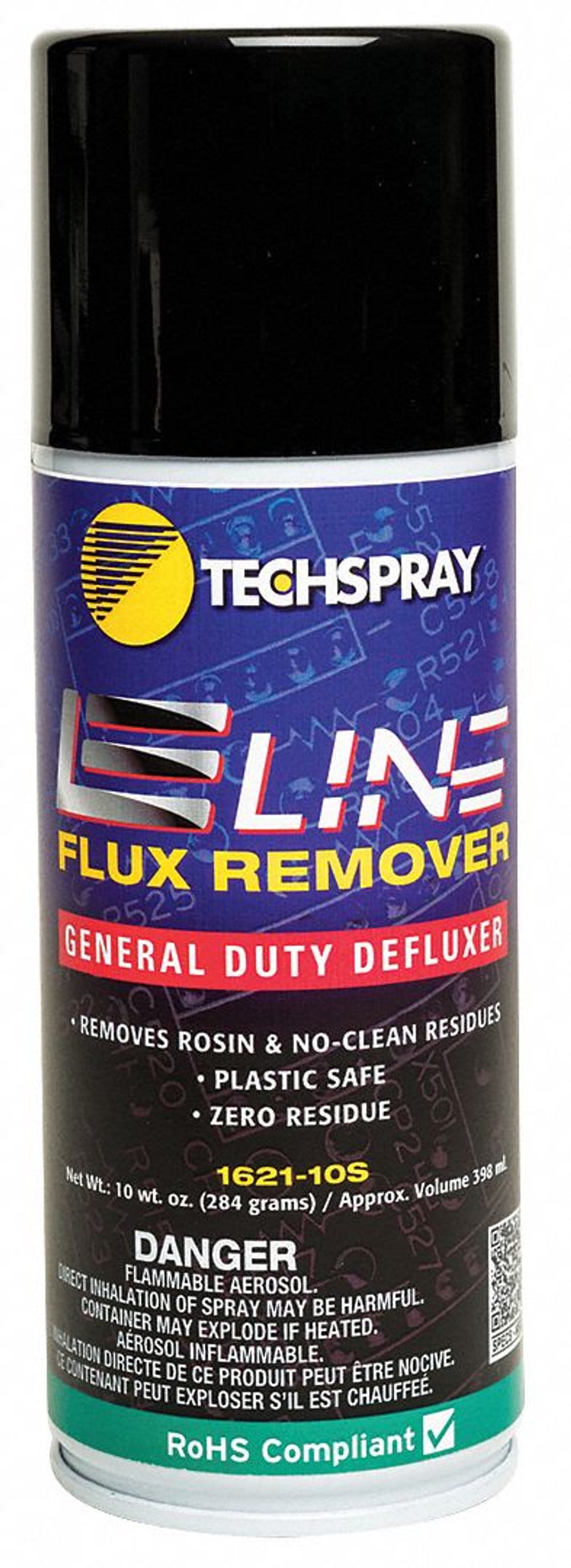 Techspray E-LINE Flux Rem,Aero Spray Can,10 fl oz 1621-10S 1621-10S ZO ...