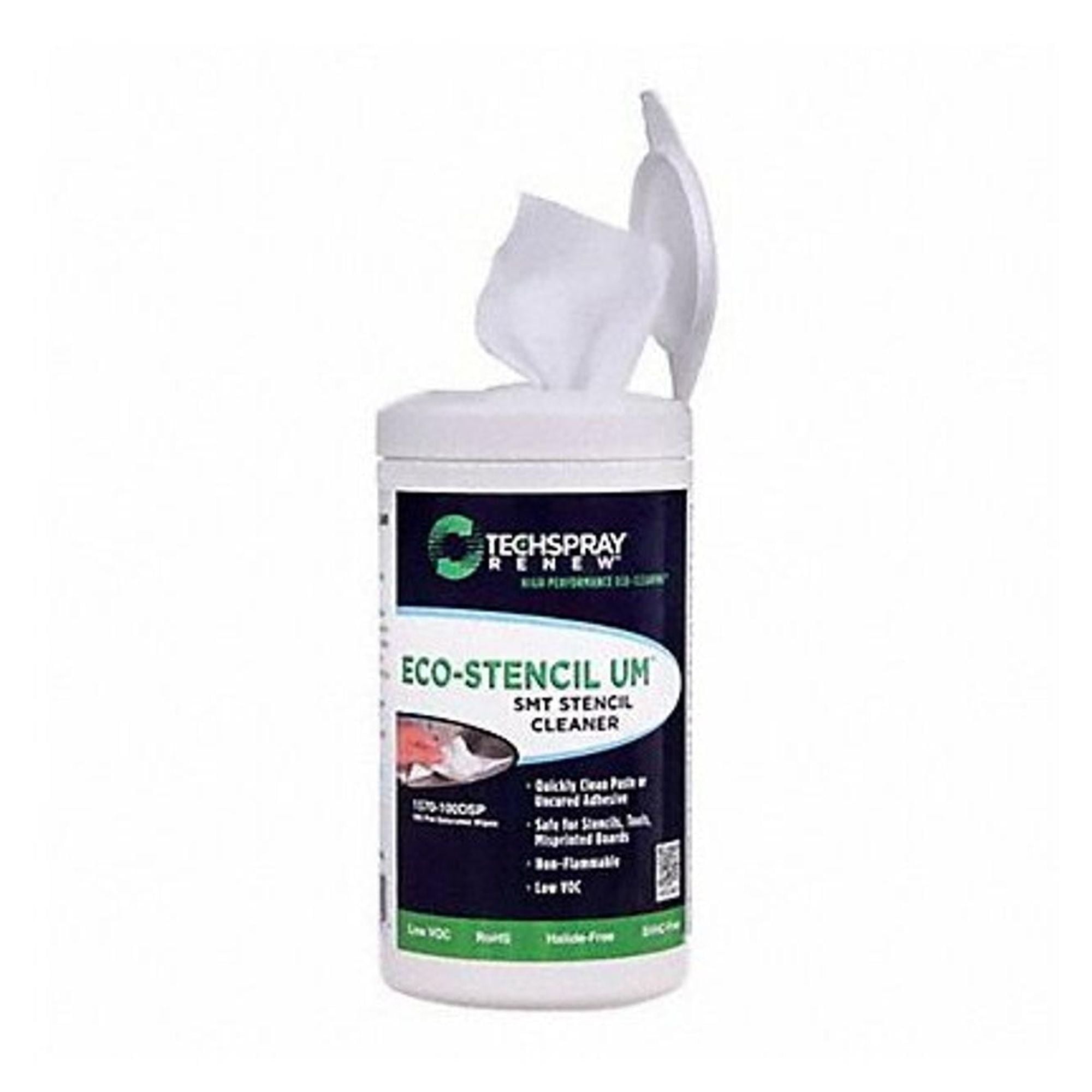 Techspray Eco-Stencil Cleaning Wipes 1570-100DSP - Walmart.com