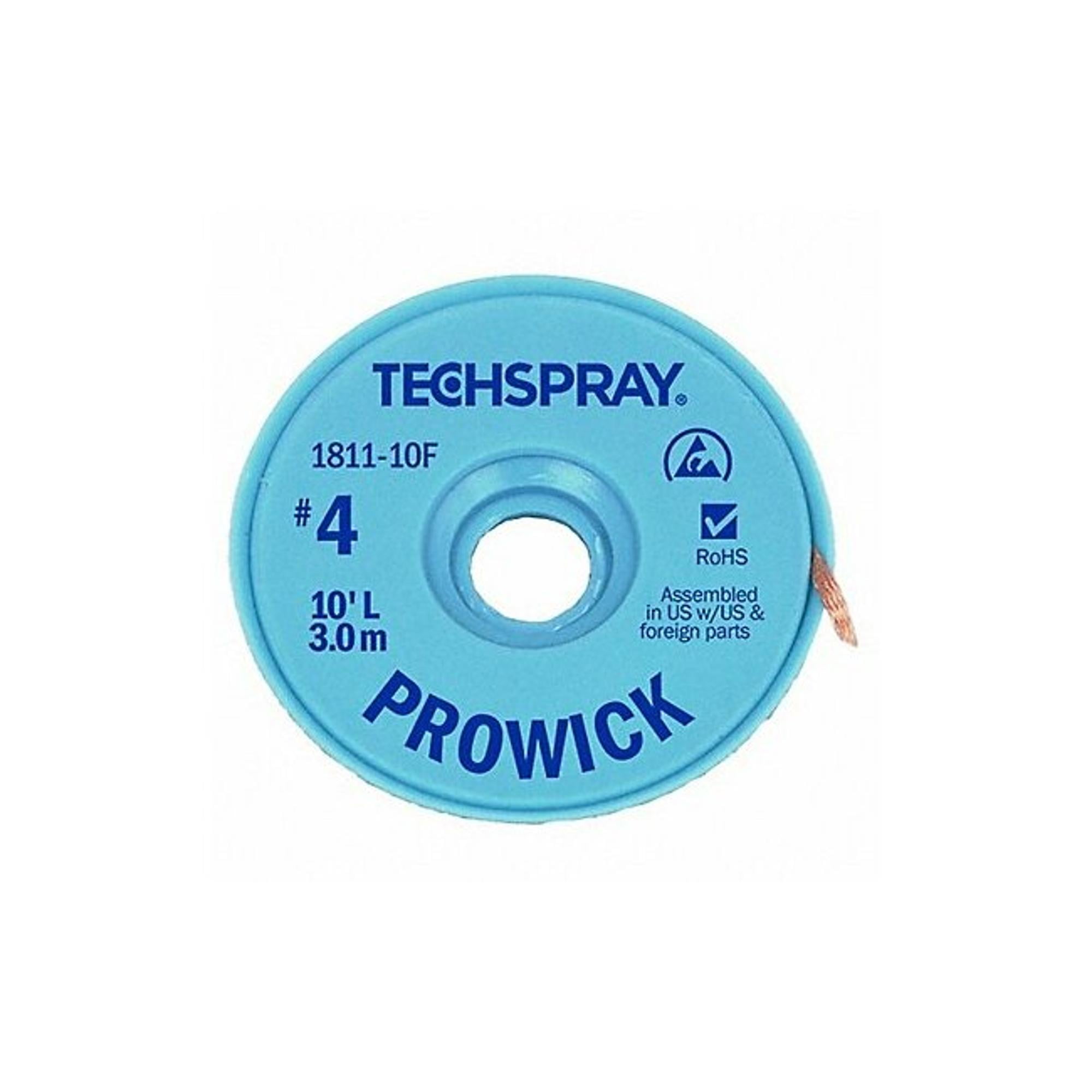 Techspray Pro Wick Blue No 4 Braid - AS 1811-5F - Walmart.com