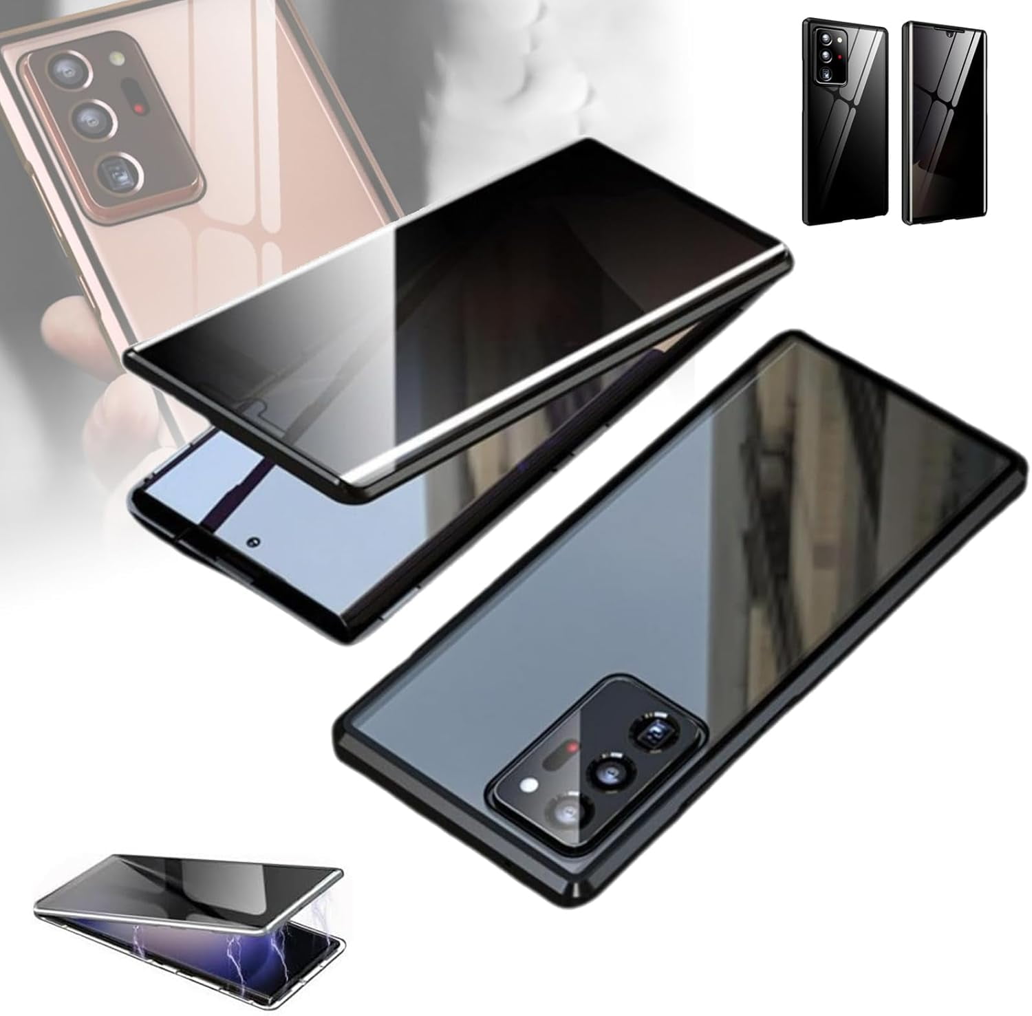 Techterio for Samsung Privacy Case, Techterio for Samsung S21 S22 S23 S24 Ultra Privacy Case ...