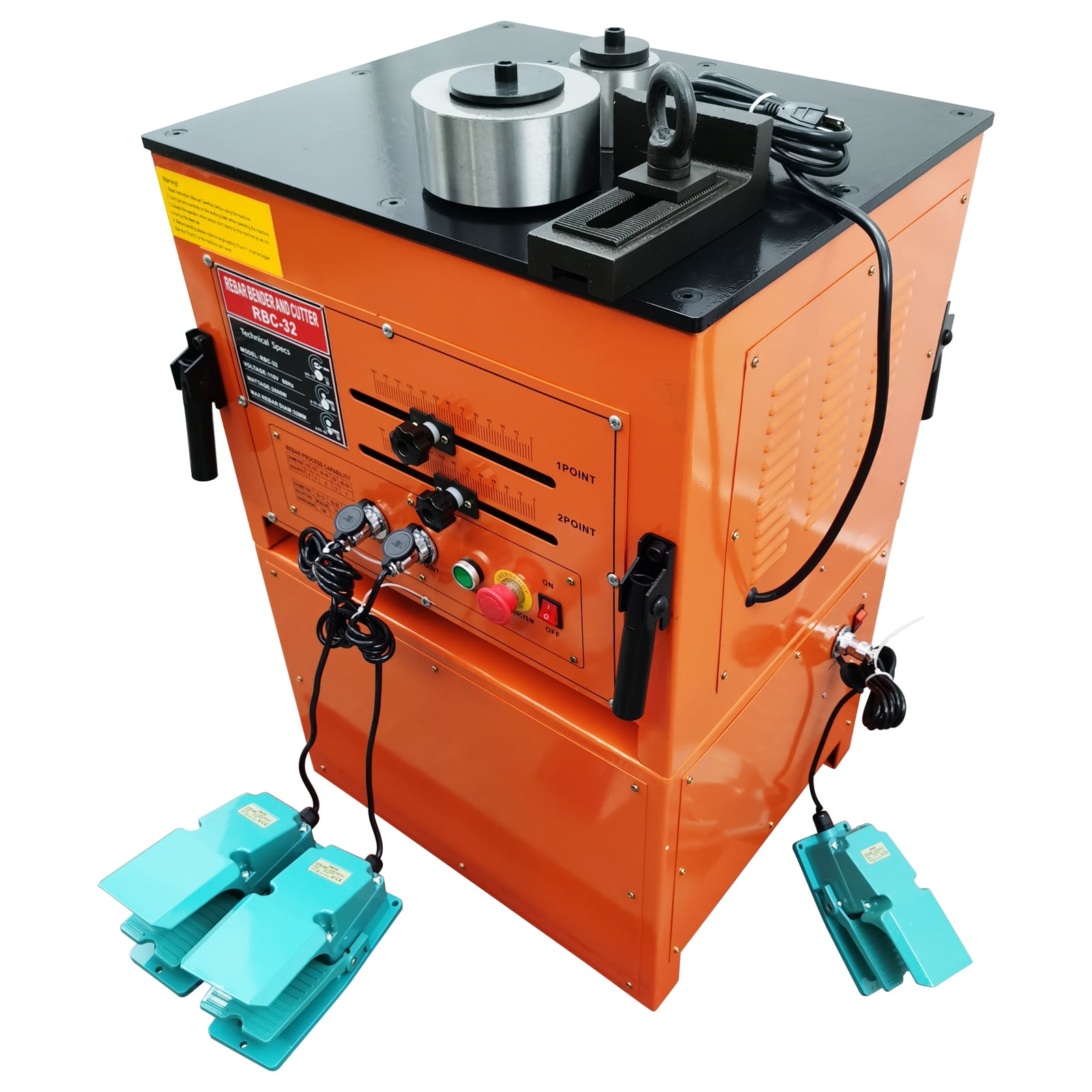 Techtongda 1-1/4" Bar B ending Machine Electric Rebar Bending and ...