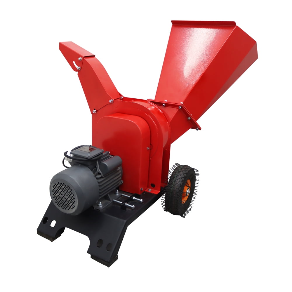 Techtongda 220V Hand Pushed Wood Crusher Branch Crusher Twig Shredder ...