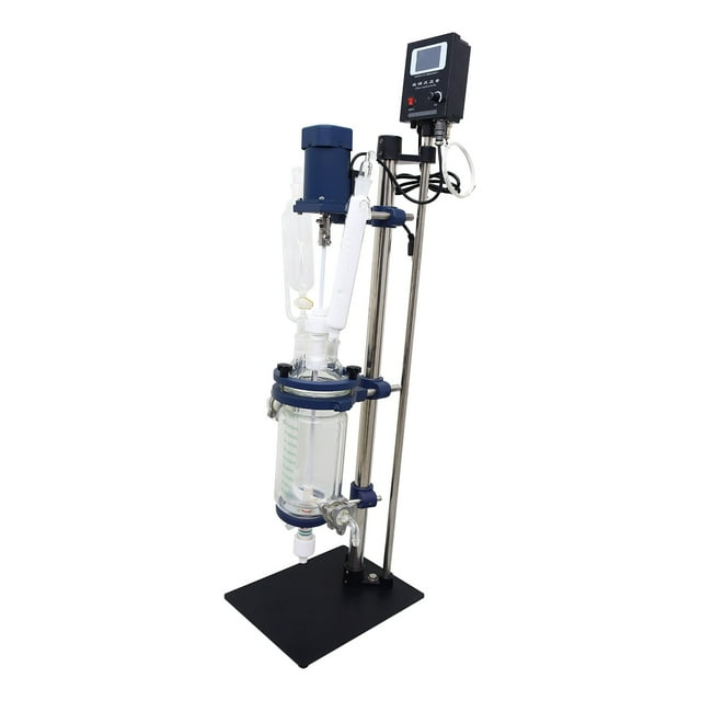 Techtongda 2L Digital Display Vessel Chemical Lab Jacketed Glass ...