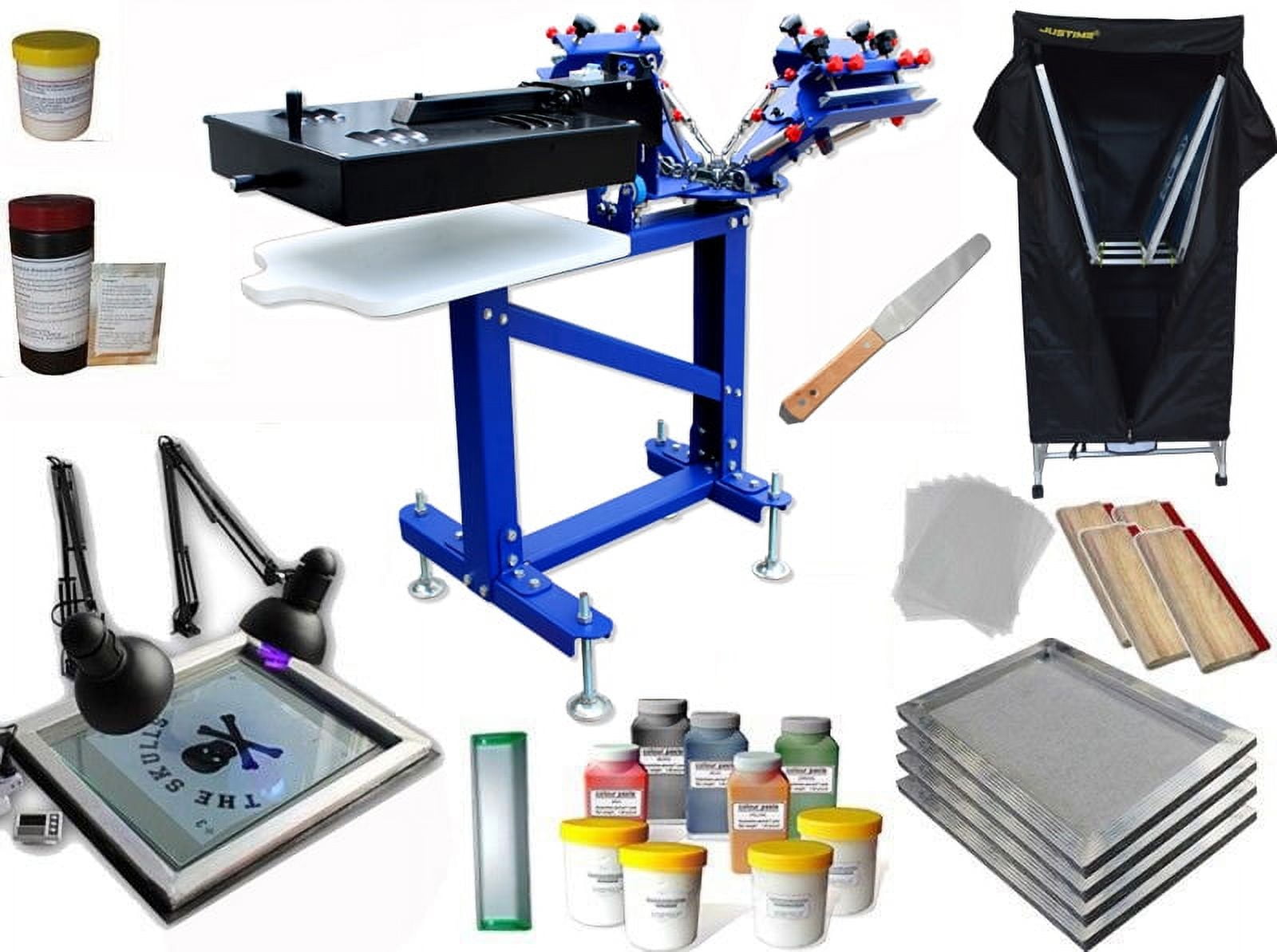 Techtongda 3 Color 1 Station Screen Printing Full Kit Micro ...