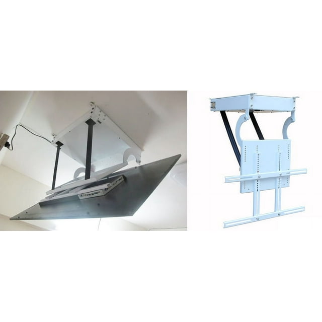 Techtongda 32-70" Remote Control TV Ceiling Hanger Bracket Lift Hanger ...