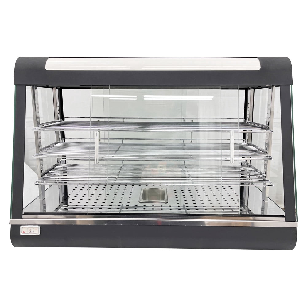 Techtongda 35" Commercial Desktop Food Display Cabinet Egg Tart Heating ...