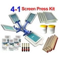 Techtongda 4 Color 1 Station Screen Printing Kit T -Shirt DIY Printing ...