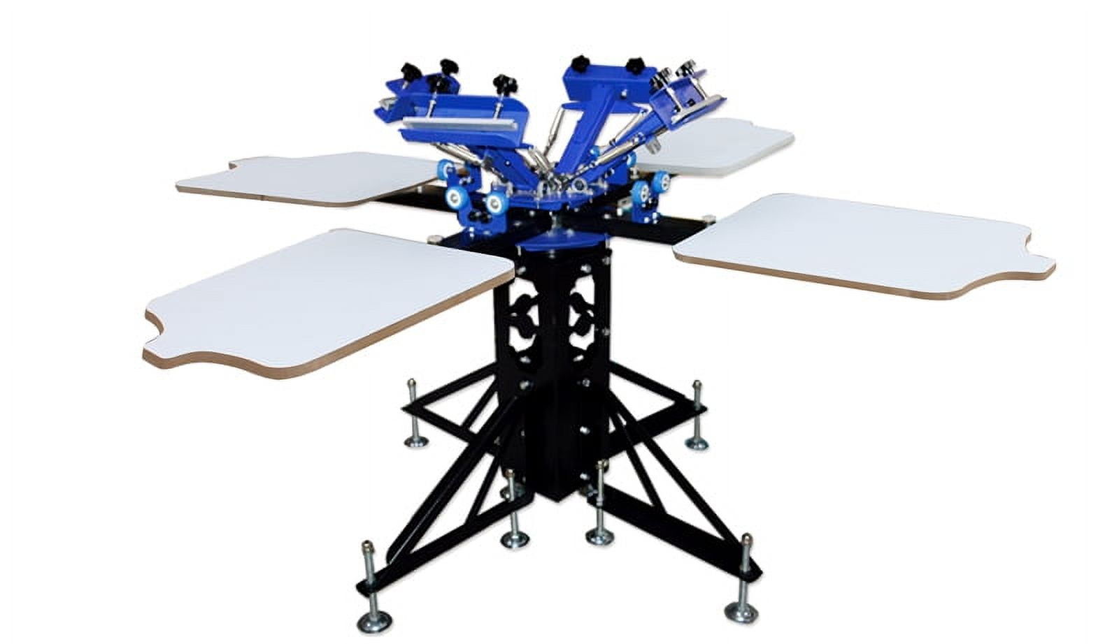 Techtongda 4 Color 4 Station Screen Printing Machine Screen Printing ...