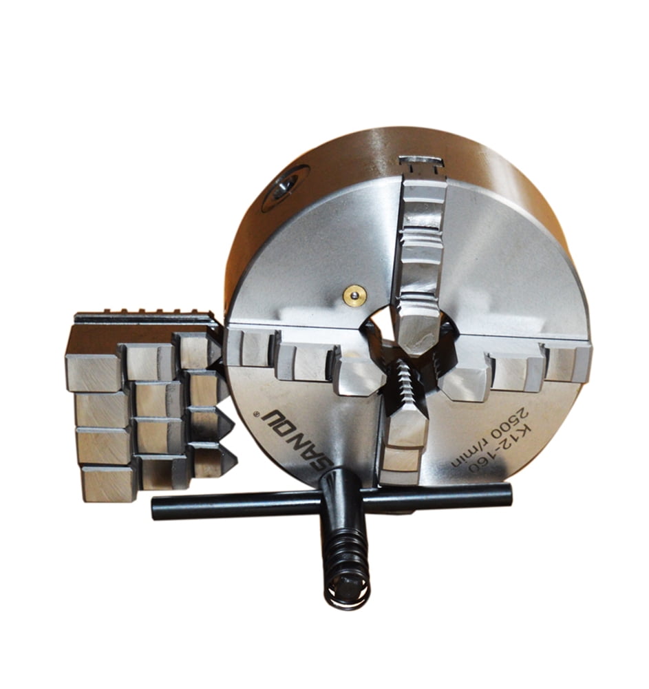 Techtongda 4 Jaw Chuck K12-160 Self-centering Lathe Chuck Accessories ...