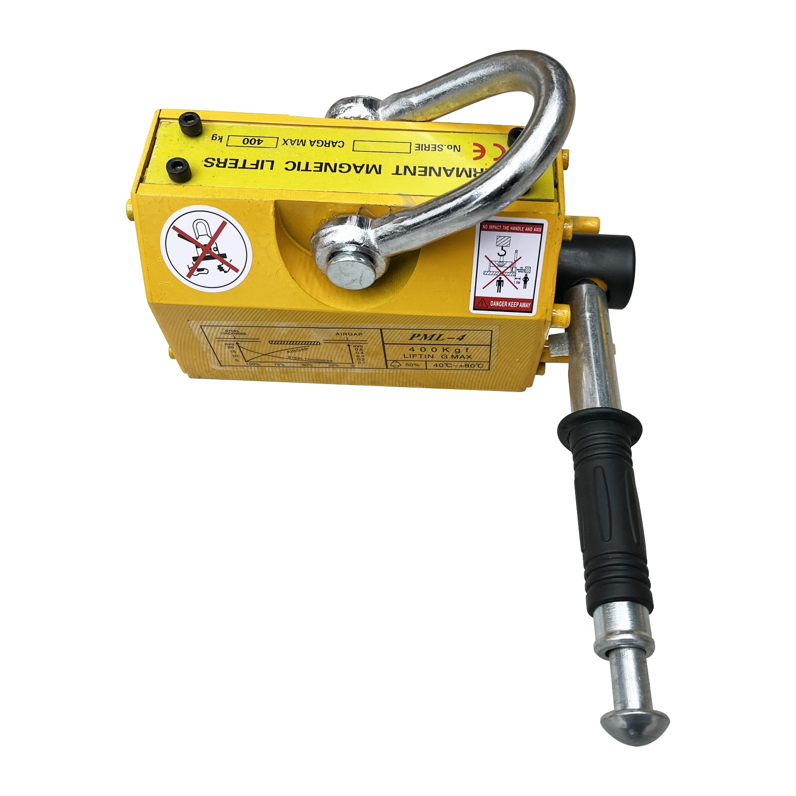 Techtongda 400KG Steel Magnetic Lifter Heavy Duty Crane Hoist Lifting ...
