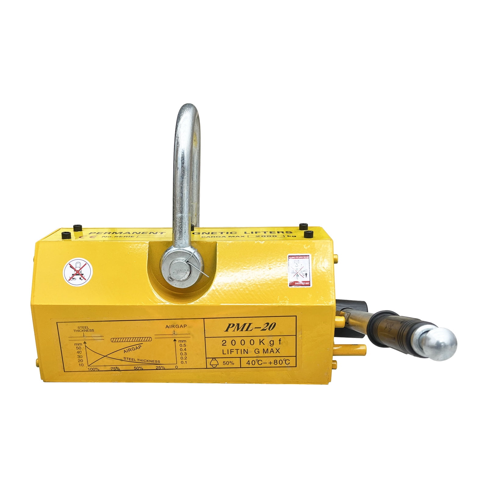 Techtongda 4409LB/2000KG Steel Magnetic Lifter Permanent Lift Magnets ...