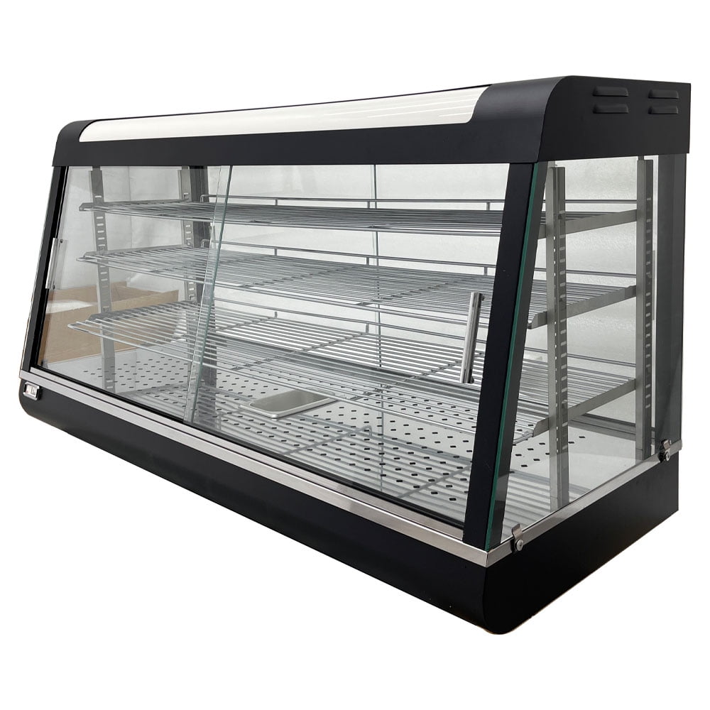 Techtongda 47" Commercial Desktop Food Display Cabinet Egg Tart Heating ...