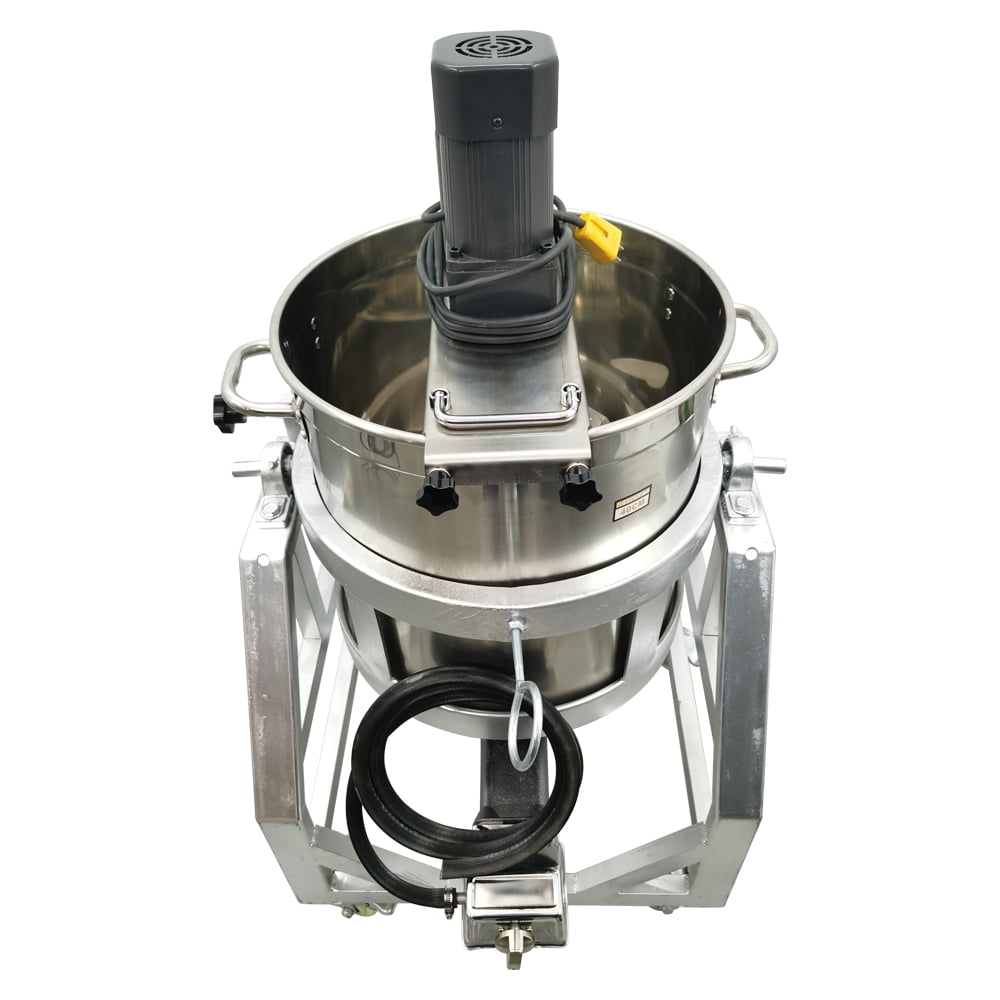 Techtongda 50L 13.2gal Food Mixer Hand Tilt LPG and Electric Stirrer ...