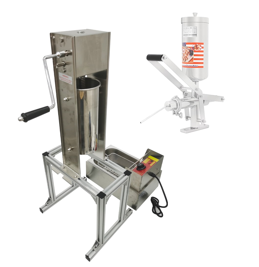 Techtongda 5L Vertical Manual Churrera Churros Machine & 5L Caramel ...