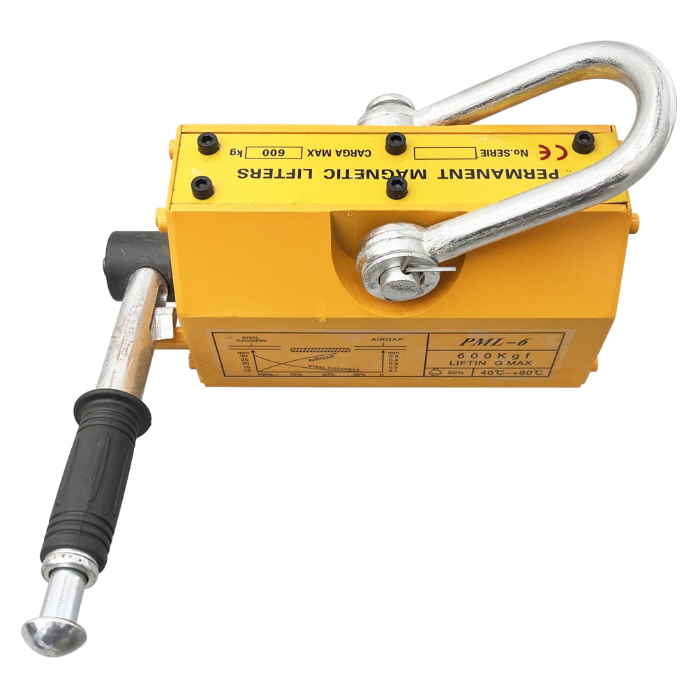 Techtongda 600 KG/1320lb Steel Magnetic Lifter Heavy Duty Crane Hoist ...