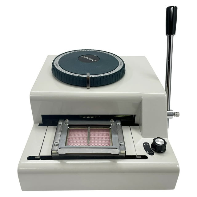 Techtongda 66 Characters Convex Embosser Manual PVC Embossing Machine ...