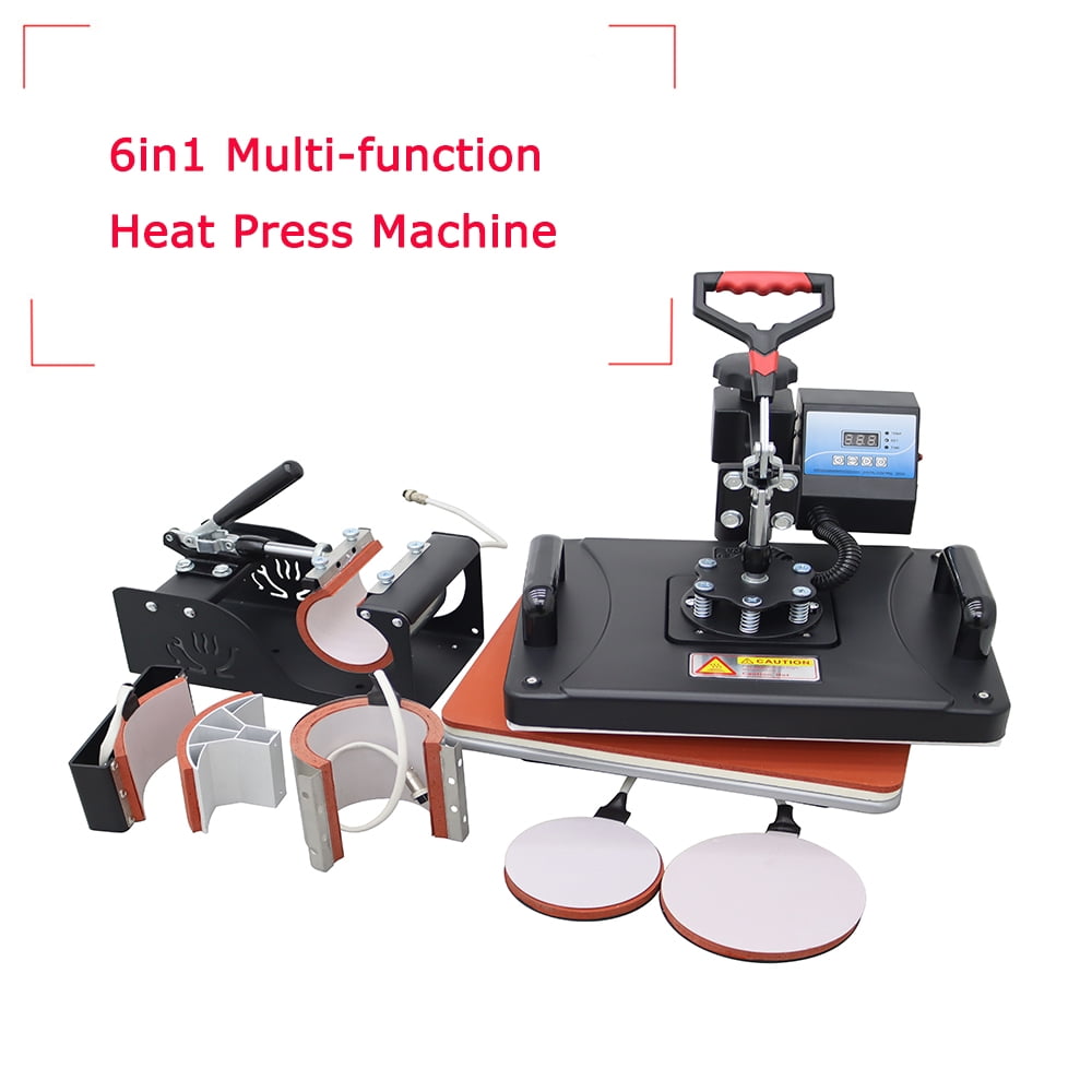 Techtongda 6in1 Multi-function Heat Press Machine Heat Transfer Machine ...