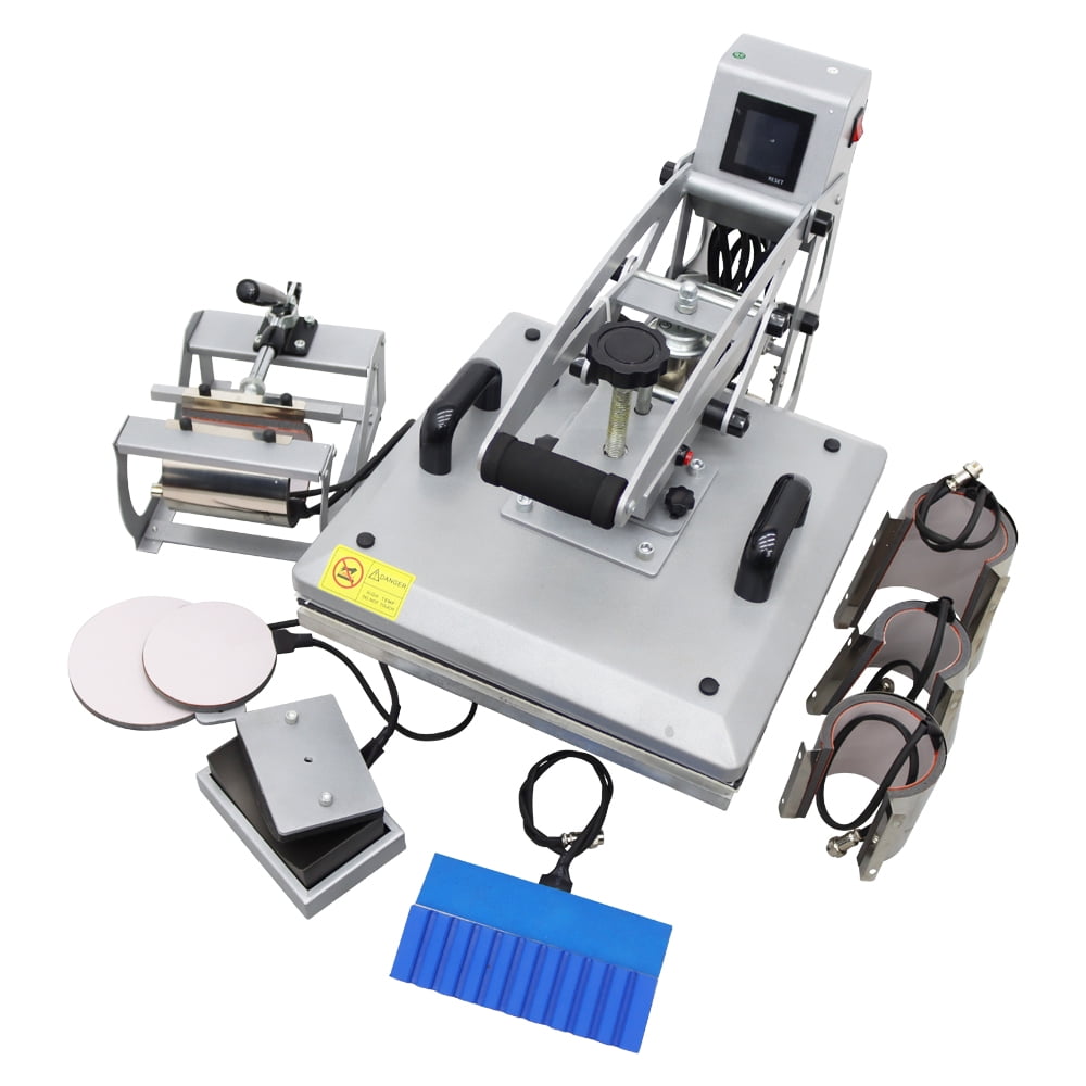 Techtongda 9in1 Magnetic Semi-automatic Heat Press Machine - Walmart.com