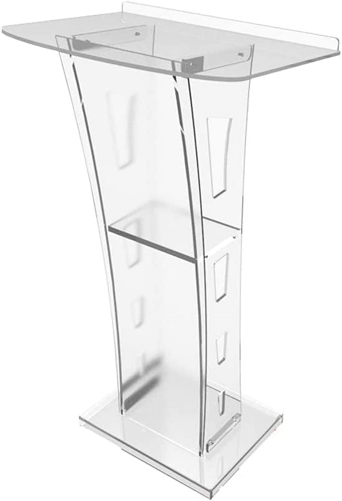 Techtongda Acrylic Podium Clear Church Pulpit Acrylic Plexiglass ...