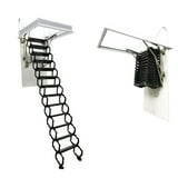 Techtongda Black Loft Wall Ladder Stairs Retractable Attic Folding ...