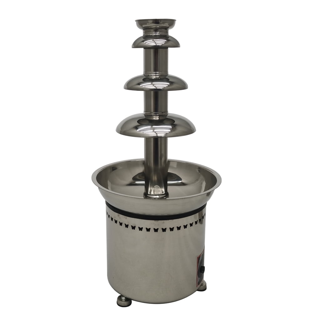 Techtongda 4-Tier Chocolate Fountain Maker, Stainless Steel, Commercial ...
