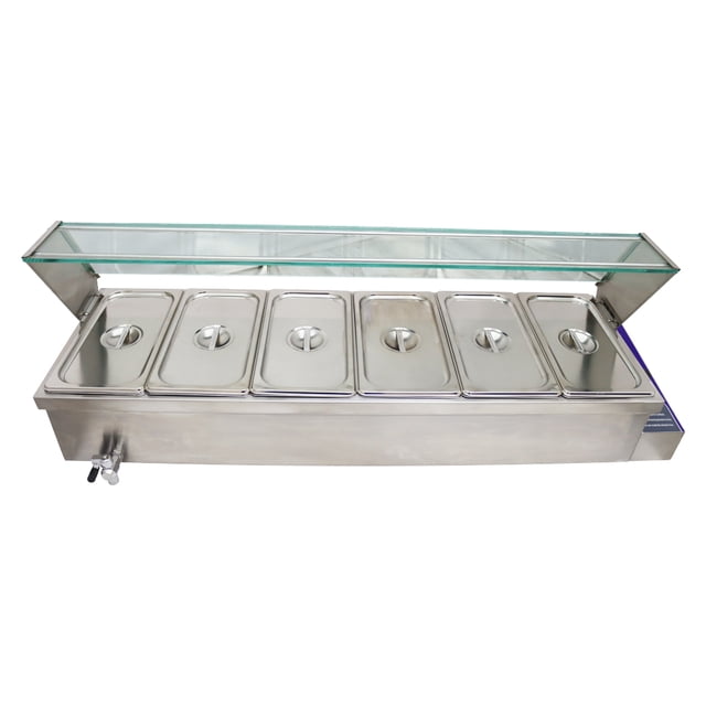 Techtongda Commercial Food Warmer Stainless Steel Bain Marie Buffet ...