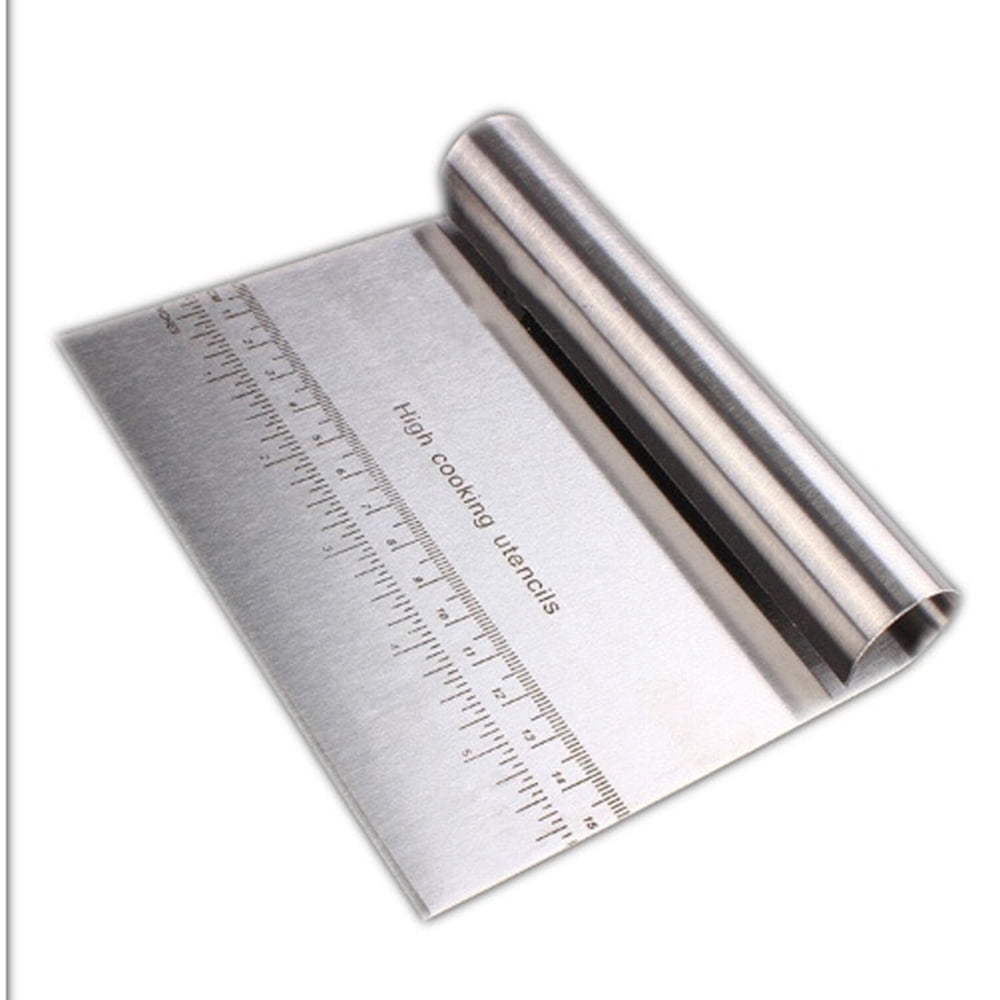 Techtongda Durable Pizza Stainless Steel Pizza Dough Scraper Cutter ...