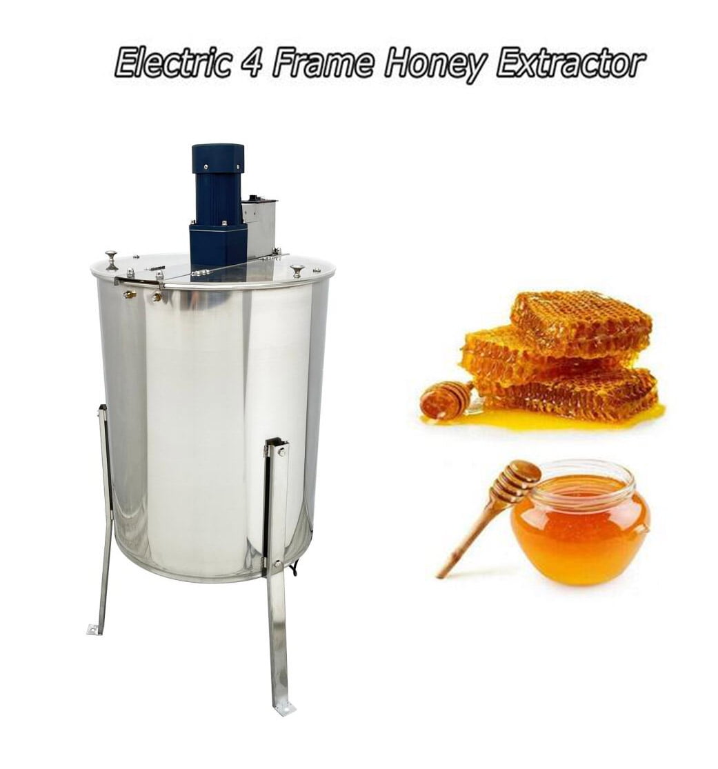 Techtongda Electric 4 Frame Honey Extractor Machine Bee Extractor Stand ...
