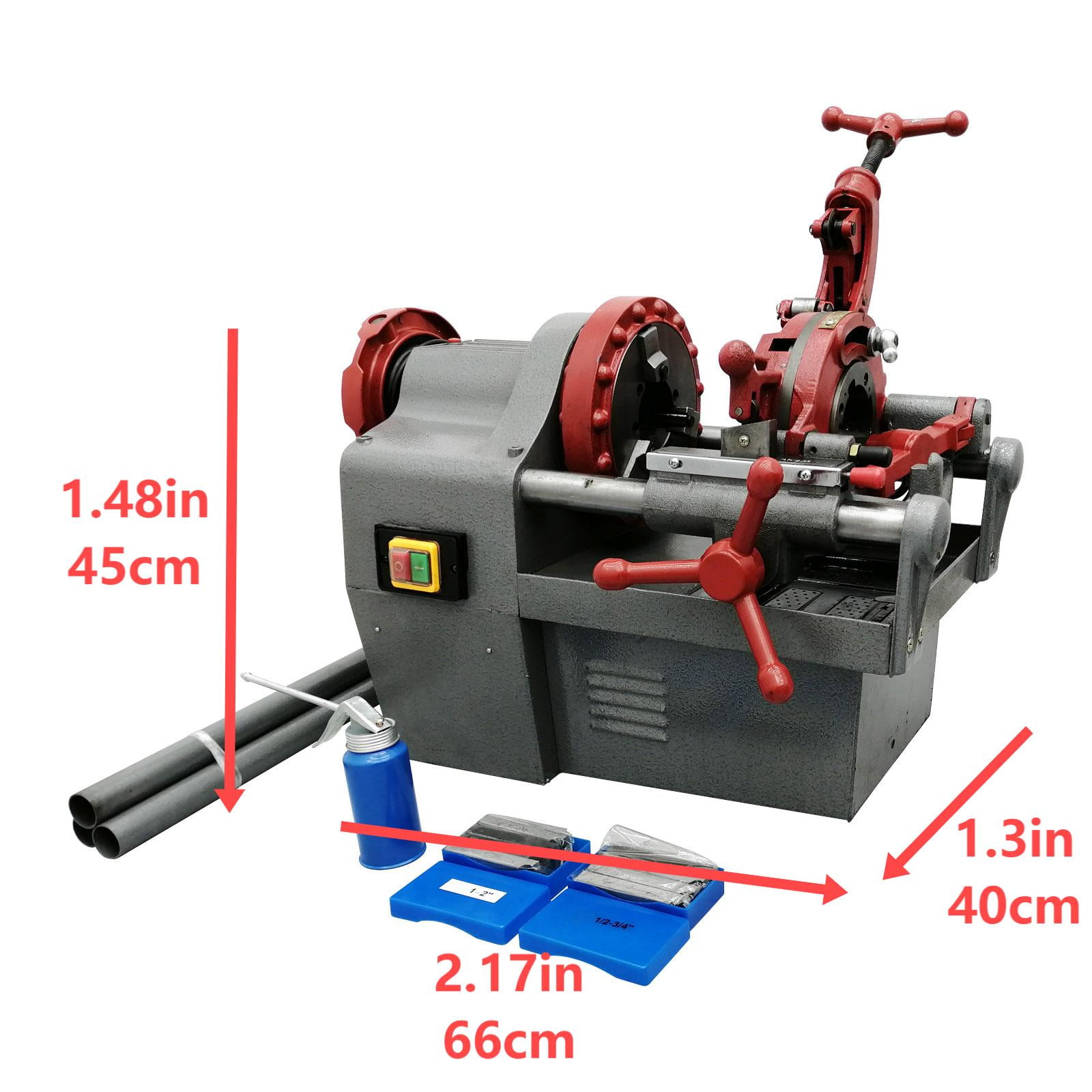 Techtongda Electric Pipe Threader Machine Threading Cutter NPT 1/2"-2 ...