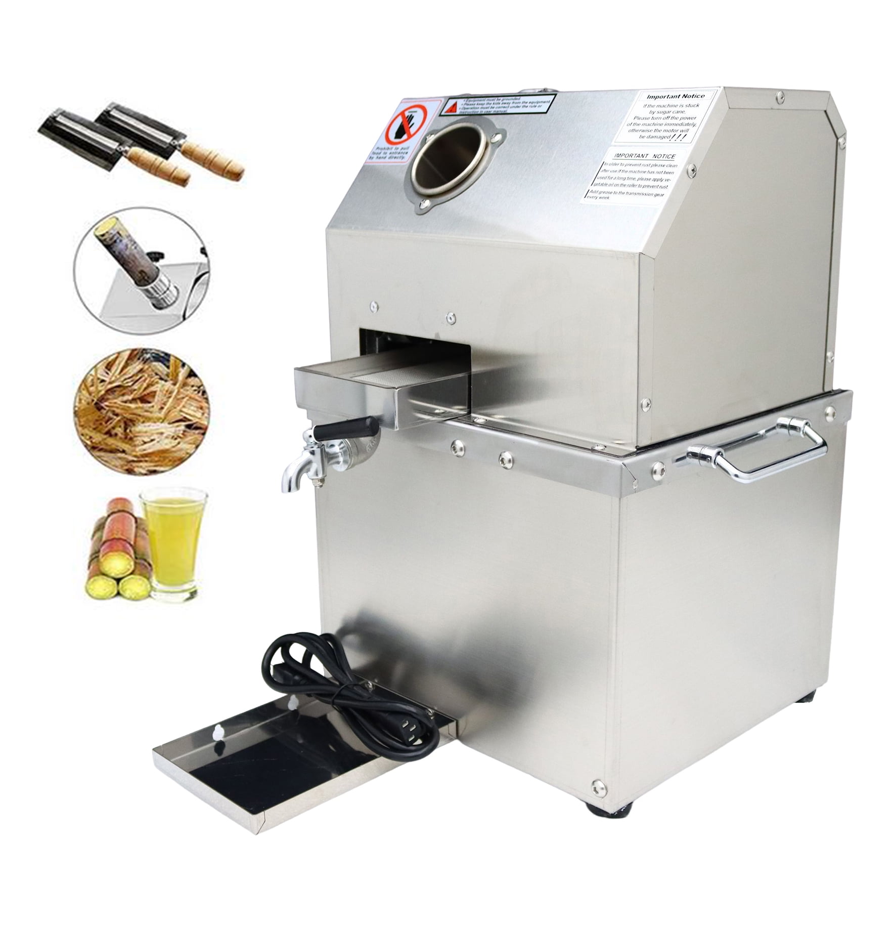 Techtongda Electric Sugarcane Juice Extractor Sugar Cane Juicer Press ...