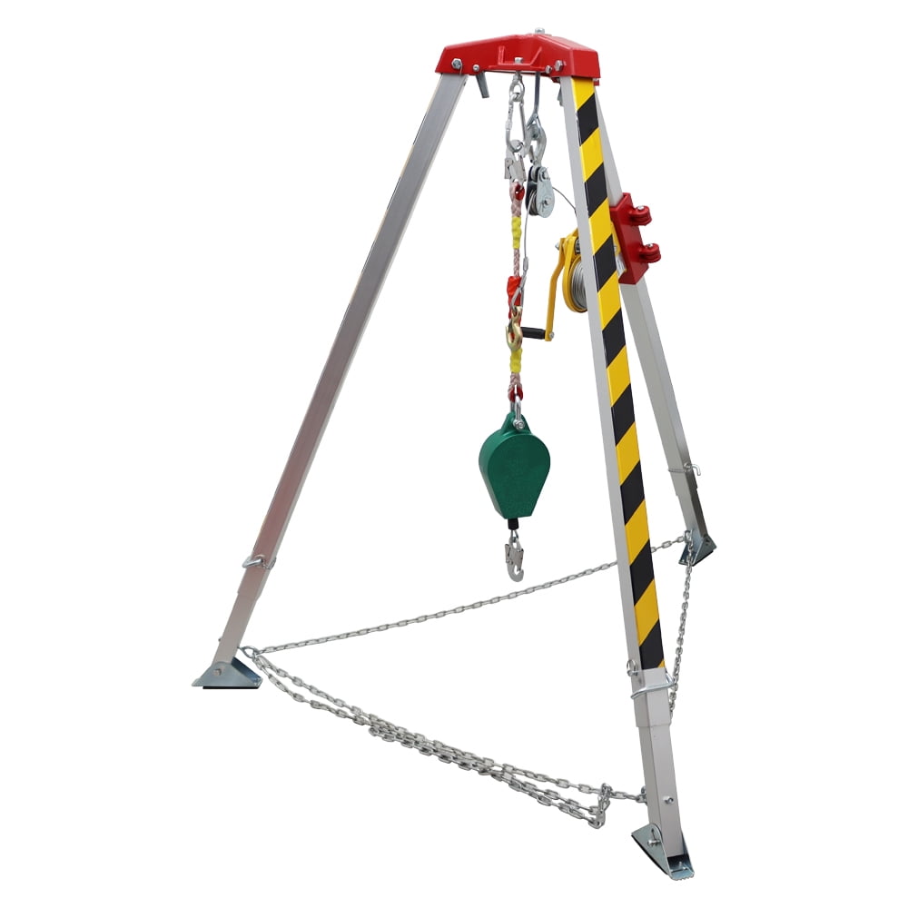 Techtongda Emergency Rescue Tripod Confined Space Tripod Kit 1800LBS ...