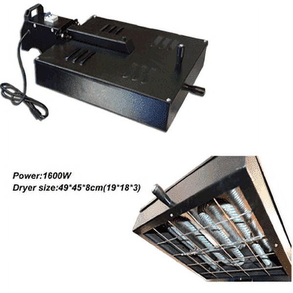 Techtongda Flash Dryer Screen Printing Machine 110V 1600W Universal ...