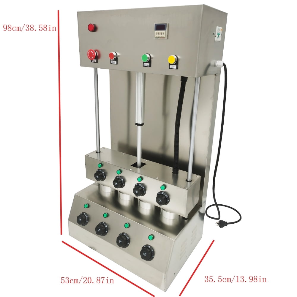 Techtongda Four Heads Electric Pizza Cone Maker Pizza Ice Cream Cone ...