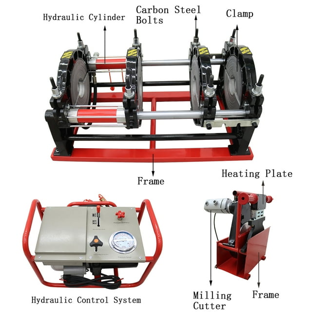 Techtongda Hydraulic Butt Fushion Welding Machine Hand Pipeline Hot ...