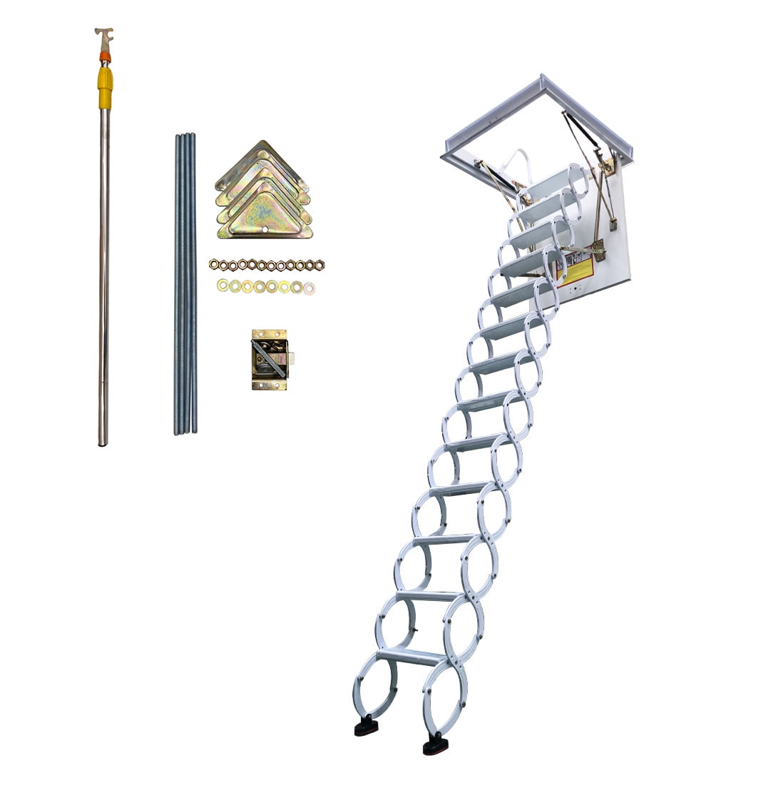 Techtongda Loft Wall Ladder Stairs Folding Ladder Attic Pull Down ...