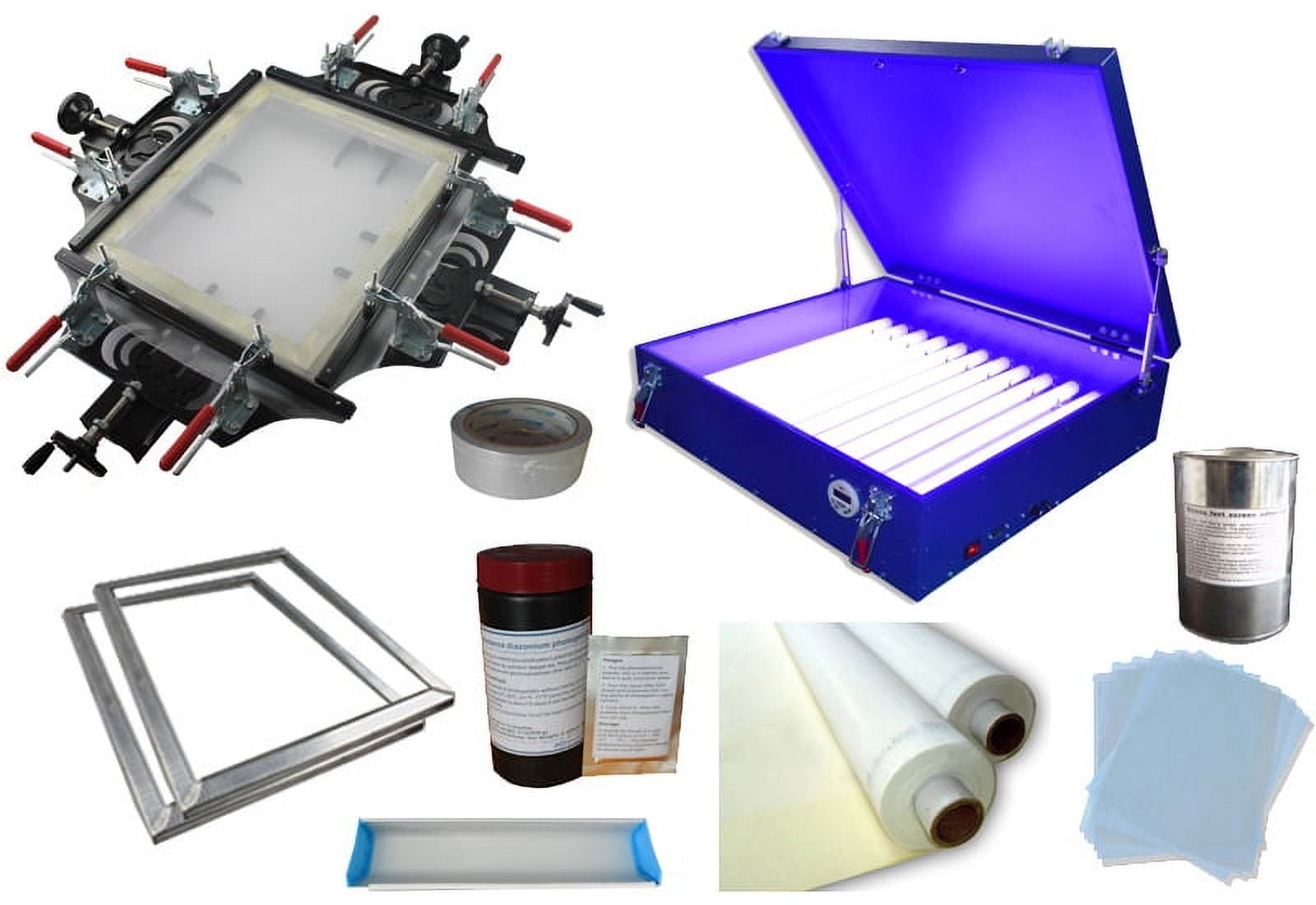 Techtongda Manual Screen Printing Plate Making Kit Screen Stretcher ...