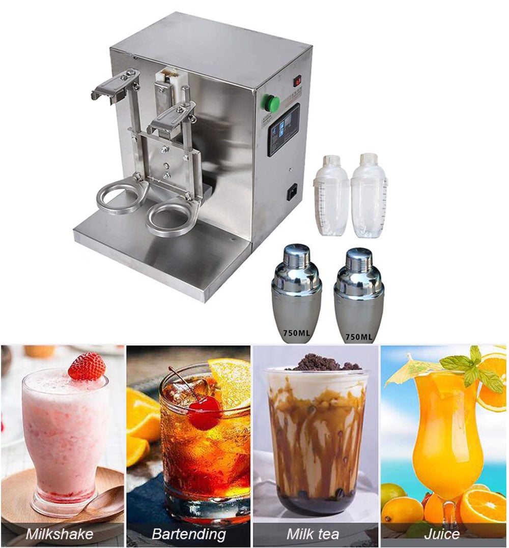 Techtongda Milk Tea Shaker Electric Shaking Machine Mixer with Double ...