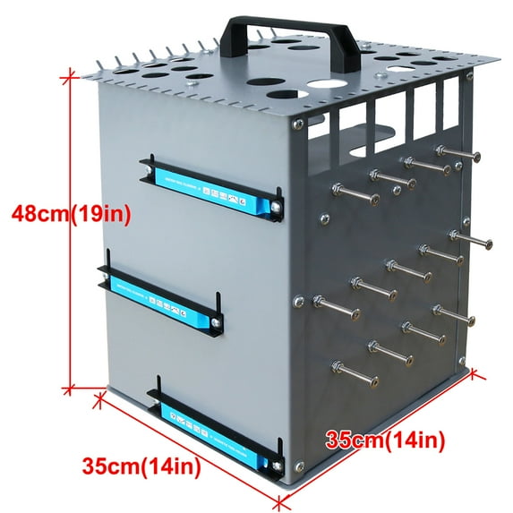 Techtongda Mobile Tool Rack Power Tool Organizer Movable Desktop Square ...