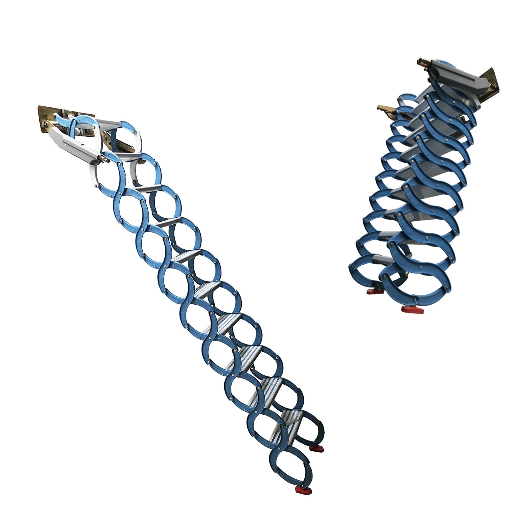 Techtongda Narrow Wall Mounted Loft Wall Ladder Attic Ladder Folding ...