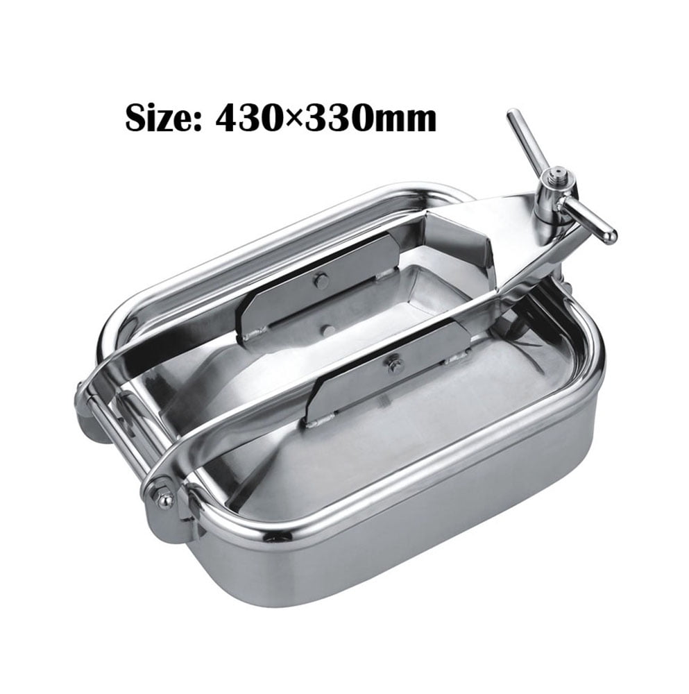 Techtongda Rectangular Manhole Cover Tank Door 430*330mm Stainless ...