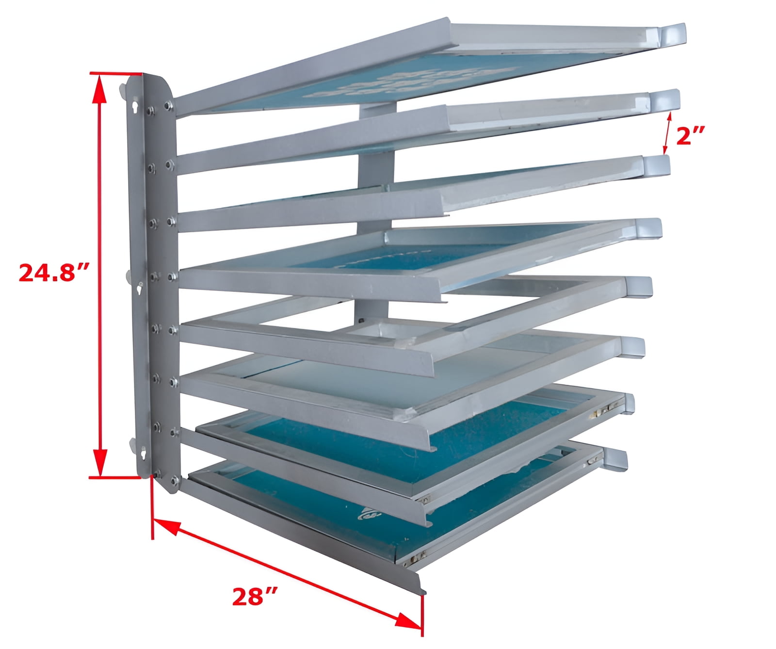 Techtongda Screen Frame Rack Shelf Storage Holder 8 Layers Screen ...