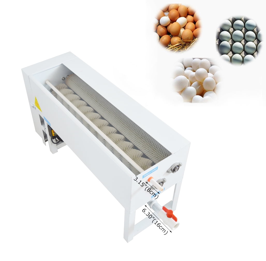 Techtongda Semi-Automatic Egg Washer Brush Egg Surface Cleaning Egg ...