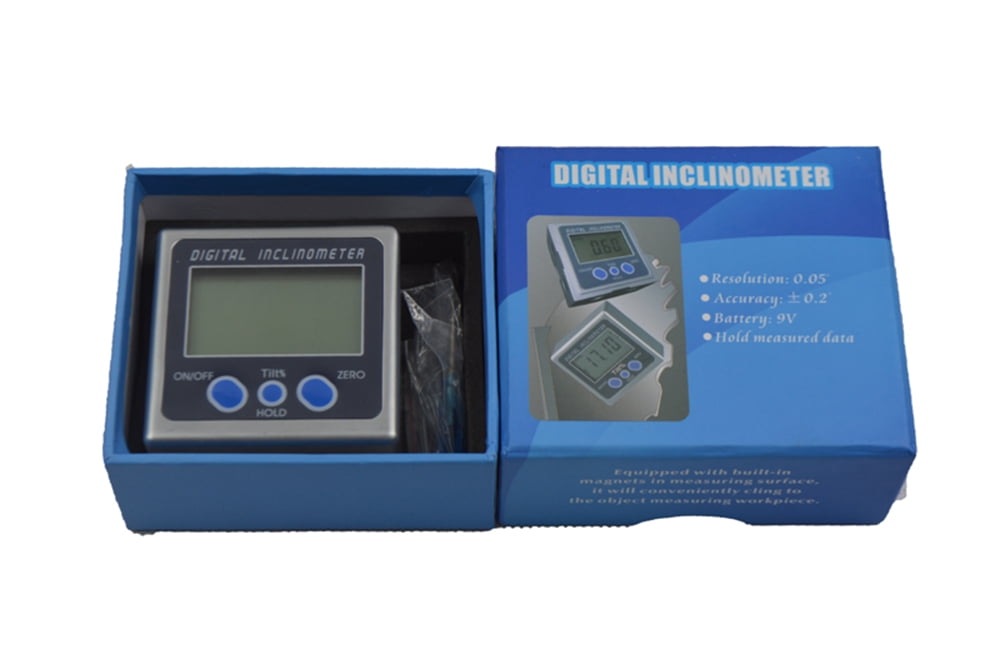 Techtongda Small Magnetic Metal Shell Inclinometer Metal ...