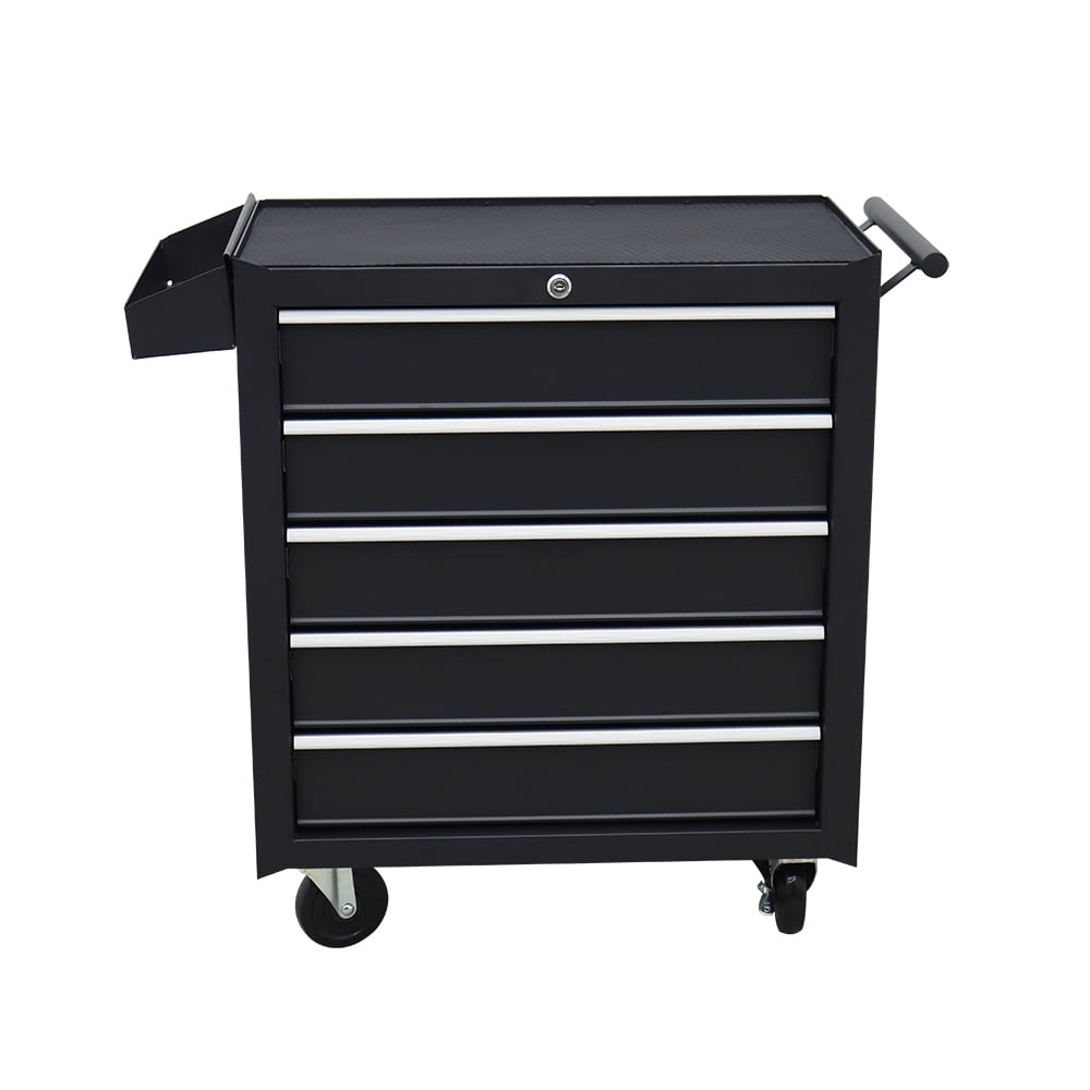 Techtongda Metal Toolbox Chest Storage, 5-Drawer Rolling Mobile Tool ...