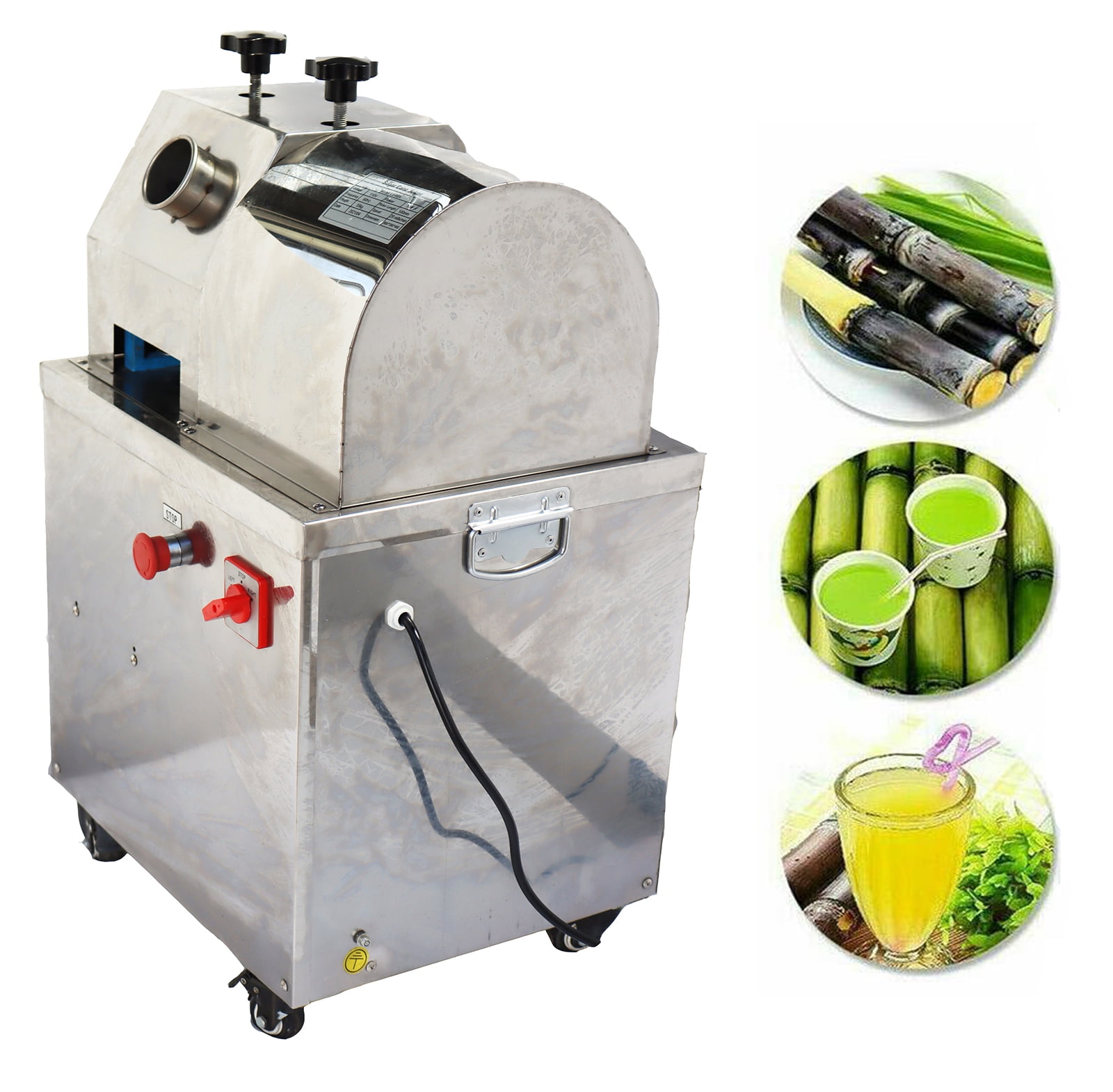 Techtongda Vertical Electric Sugar Cane Ginger Press Juicer Sugar Cane ...